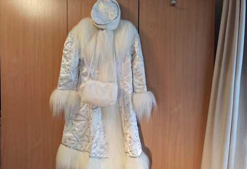 Новогодний костюм снегурочка для девочек 10-12лет
