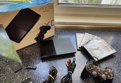 Sony PlayStation 2 Slim Прошитая, 64GB