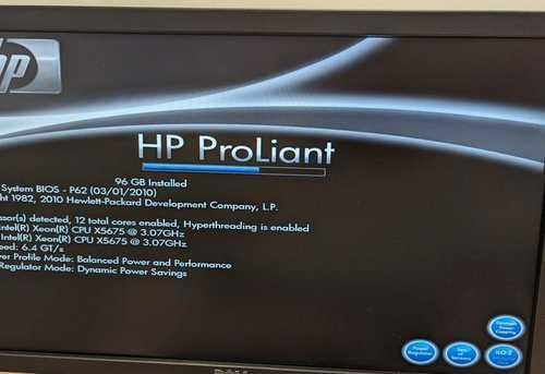 HP DL380 G6, 2x Xeon X5675, 96Гб RAM