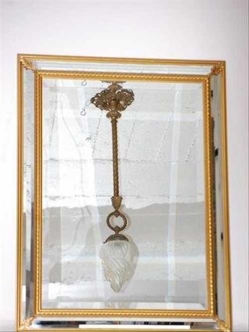 Зеркало в золотом багете Ампир Франция XX век