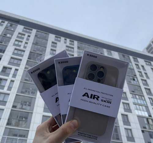 Ультратонкий чехол на iPhone kzdoo air skin