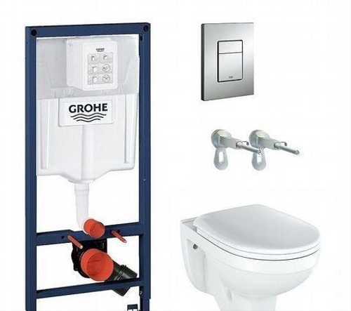 Инсталляция grohe +унитаз+сиденье Новый