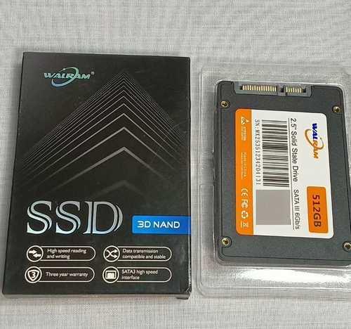 Ssd 512Gb Walram SATA 2.5, новый