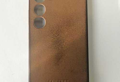 Кожаный чехол Samsung s23