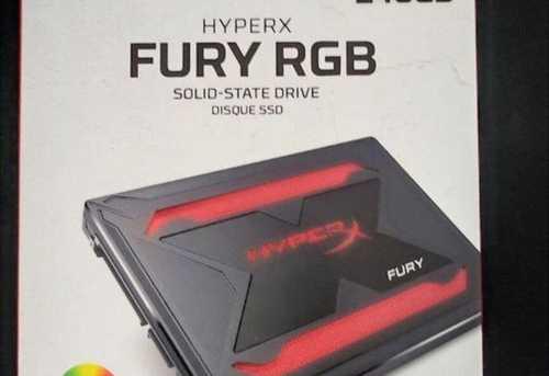 SSD диск Hyperx fury RGB 240гб