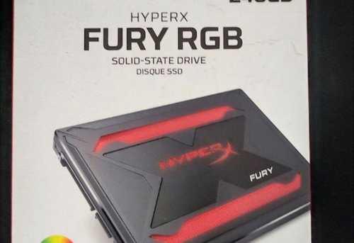 SSD диск Hyperx fury RGB 240гб