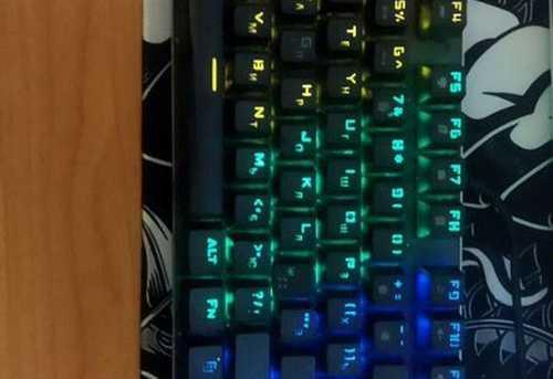 Игровая клавиатура zuoya на синих свечах
