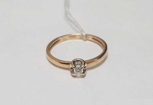 Золотое кольцо с бриллиантами (8200)