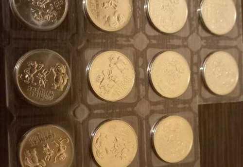 Монеты олимпиада Сочи 2014