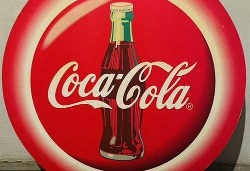 Декоративный круг - вывеска кока-кола 1996 год