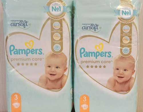 Подгузники Памперс премиум кеа Pampers 3