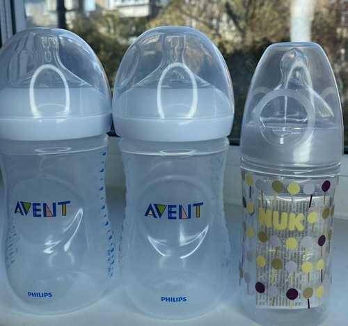 Бутылочки Avent и NUK