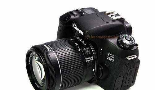 Canon 760D(18-55мм Stm) +Сумка+16гб+З/устр.+Wi-Fi+