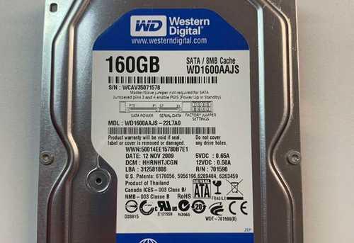 Жесткий диск Western Digital 3.5" 160GB