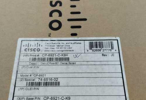 IP-телефон Cisco CP-6921-C-K9 Новый в Коробке