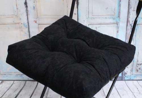Подушка для сиденья 2 шт черного цвета