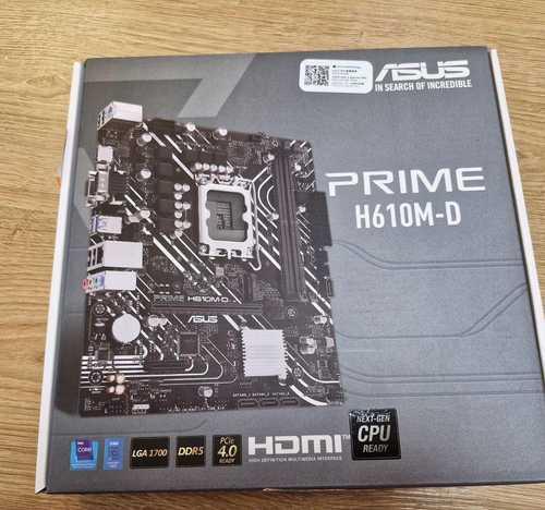 Материнская плата asus prime H610M-D ddr5