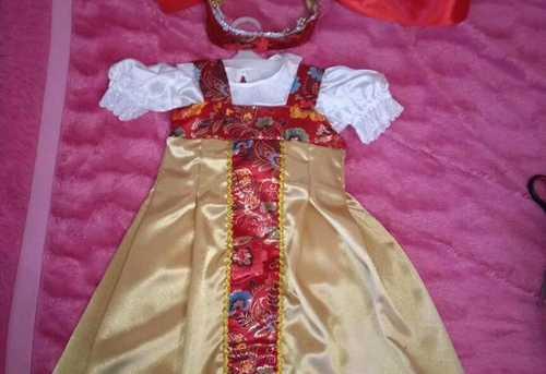 Русско народный костюм для девочек 5-6 лет