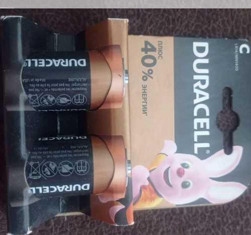 Батарейки duracell c lr14/mn1400