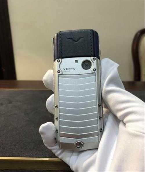 Vertu ascent X 2010 aluminium blue and black