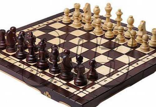 Шахматы, нарды, шашки Элит (тёмные) (6366)