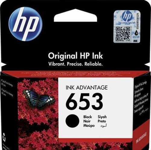 Картридж HP 653 3ym75ae Black Original Ink Advanta