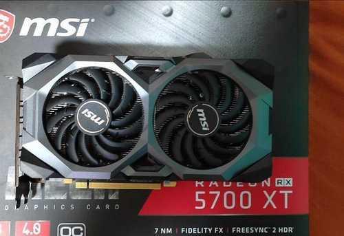 Продаётся видеокарта MSI rx 5700xt