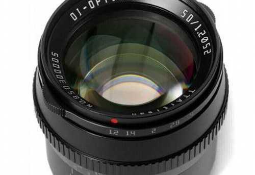 Объектив TTArtisan 50mm F1.2 E-mount Чёрный