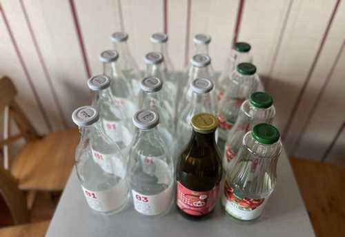 Бутылки стеклянные 1 литр (16 шт)