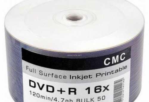 DVD+R диск 16х CMC printable 4.7 Гб, 50 дисков