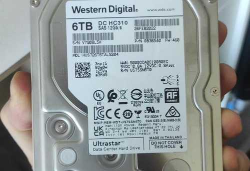 Жесткий диск Western Digital 6 тб HUS726T6TAL5204