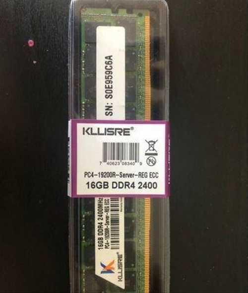Сервер оперативная память kllisre DDR4 16GB 2400