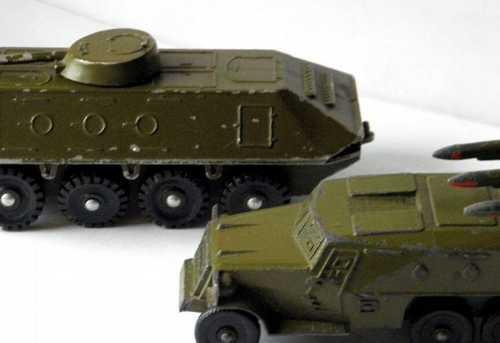Советские игрушки модели бтр60 бтр152 СССР металл