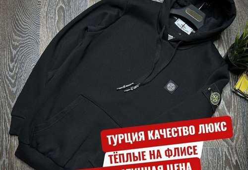 Stone island худи черный