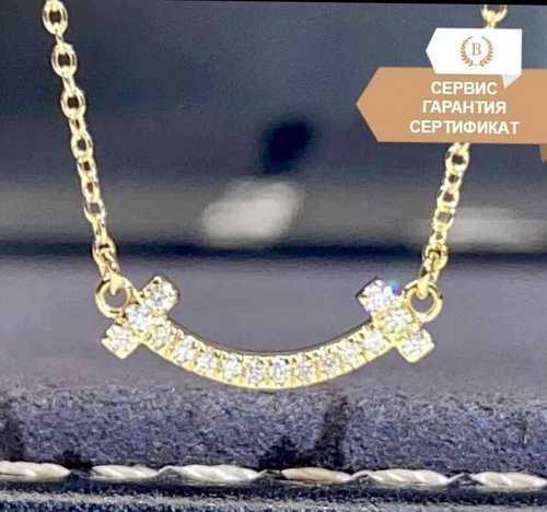 Золотая подвеска Tiffany 0,02ct