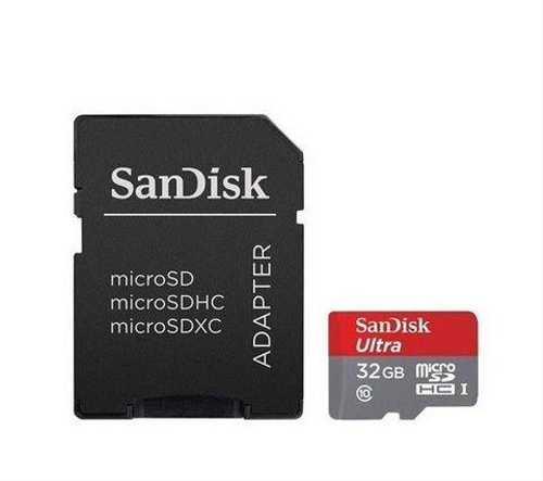 Флеш карта Micro SD SanDisk 32 Gb Class 10