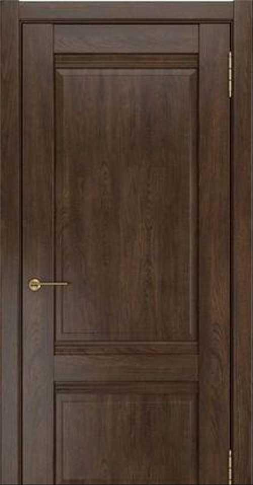 Межкомнатная дверь лу-51, глухая, дуб корица 700x2