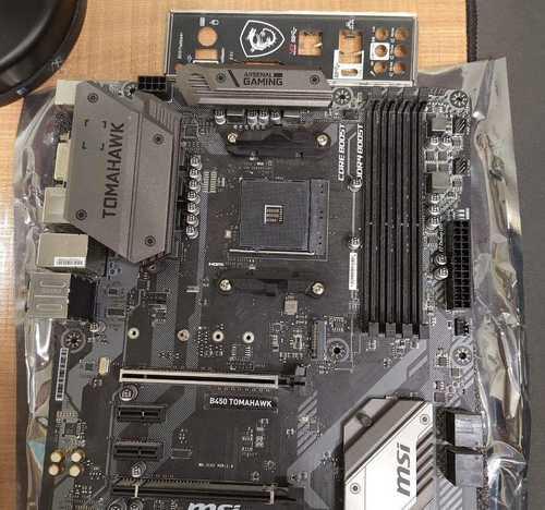 Материнская плата b450 tomahawk   ryzen 5 2600