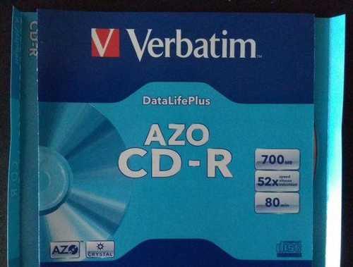 Оптический диск CD-R Verbatim 700мб 52x