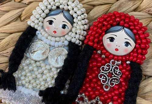 Брошь стилизованная «Башкирская красавица»