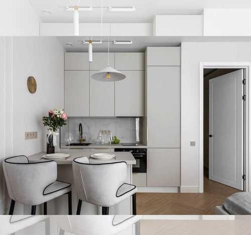 Кухня со встроенной техникой