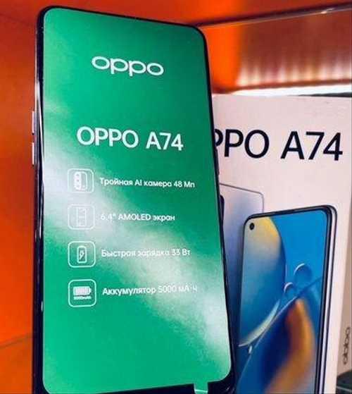 Смартфон oppo A74 4/128GB/NFC новый