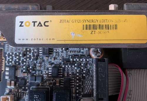Видеокарта zotac gt520 synergy edition 2gb 64 b