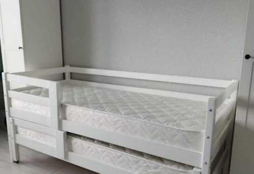 Выдвижная детская кровать для двоих детей