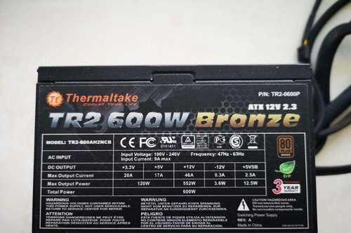 Блок питания Thermaltake TR2 600W Bronze
