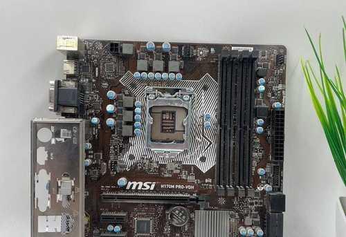 Материнская плата MSI H170M PRO-VDH