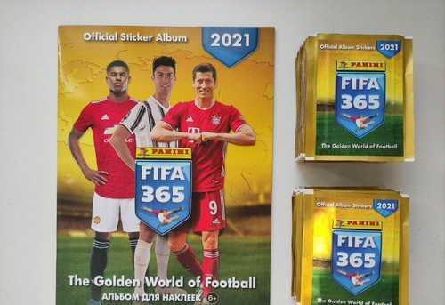 Альбом+50 пакетиков наклейки panini FIFA 365 2021