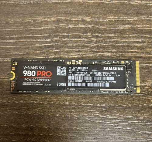 SSD M2 Samsung 980 pro 250gb