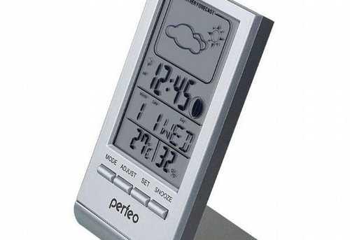 Perfeo Часы-метеостанция "Angle", серебряный, (PF