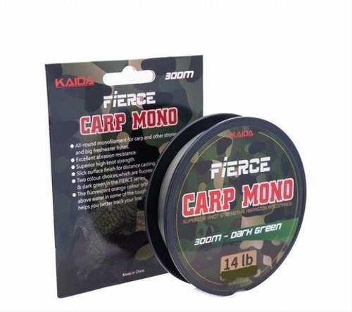 Леска kaida fierce Carp Mono 0,33мм 300м (dark GRE